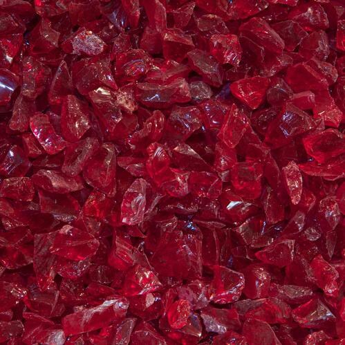 California Outdoor Concepts 1/4-Inch Red Fire Glass - 10 Lbs - 867-10 ...