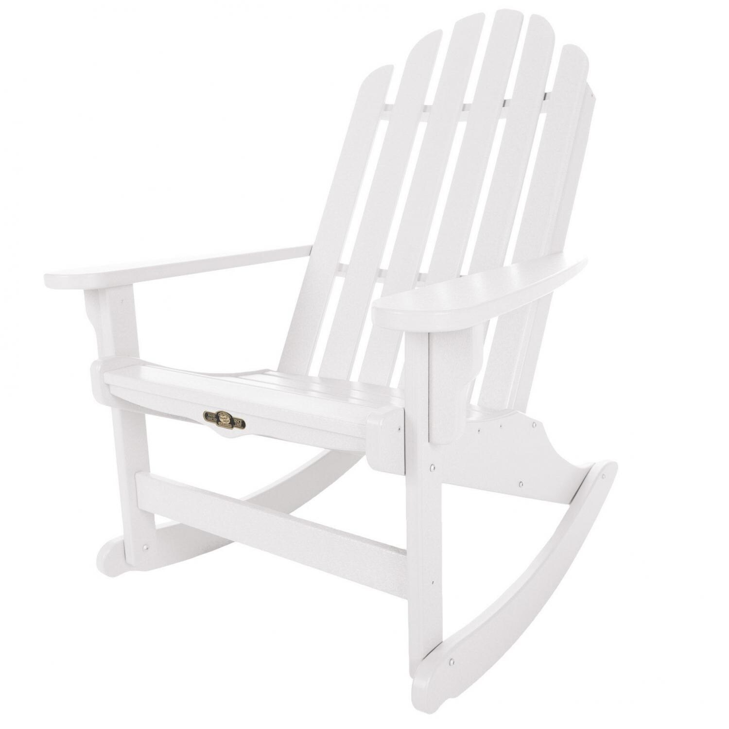 Pawleys Island Essentials Poly Lumber Patio Adirondack Rocking Chair ...