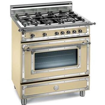 Bertazzoni Ranges 30 Inch Natural Gas 4.0 Cu. Ft. Cream Range H304GGVCR ...