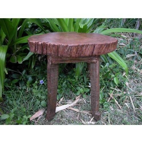 Groovystuff Teak Wood Garden Stool - 18 Inch - TF-308-18 : BBQGuys