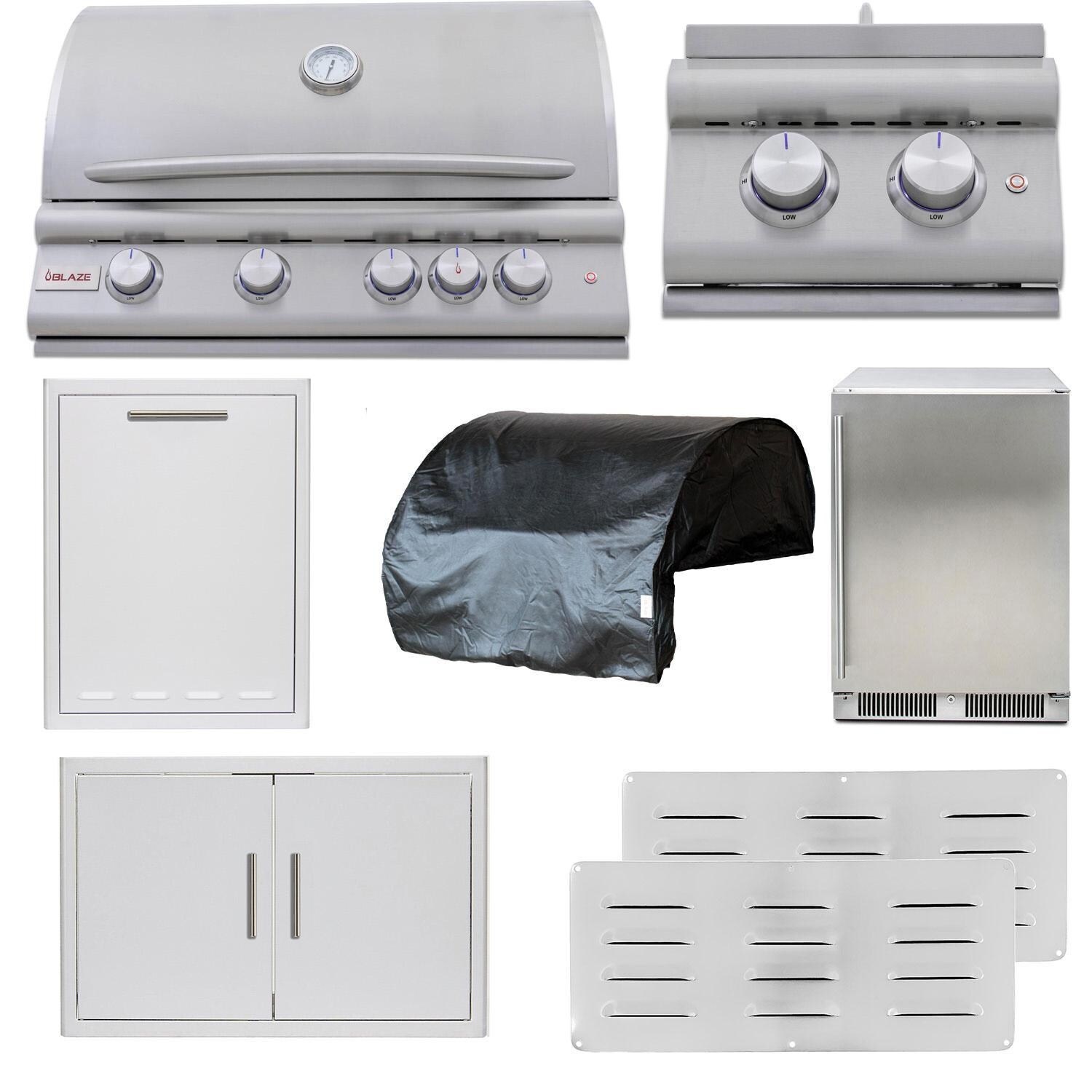Blaze Premium LTE+ 8-Piece 32-Inch Propane Outdoor Kitchen Package ...