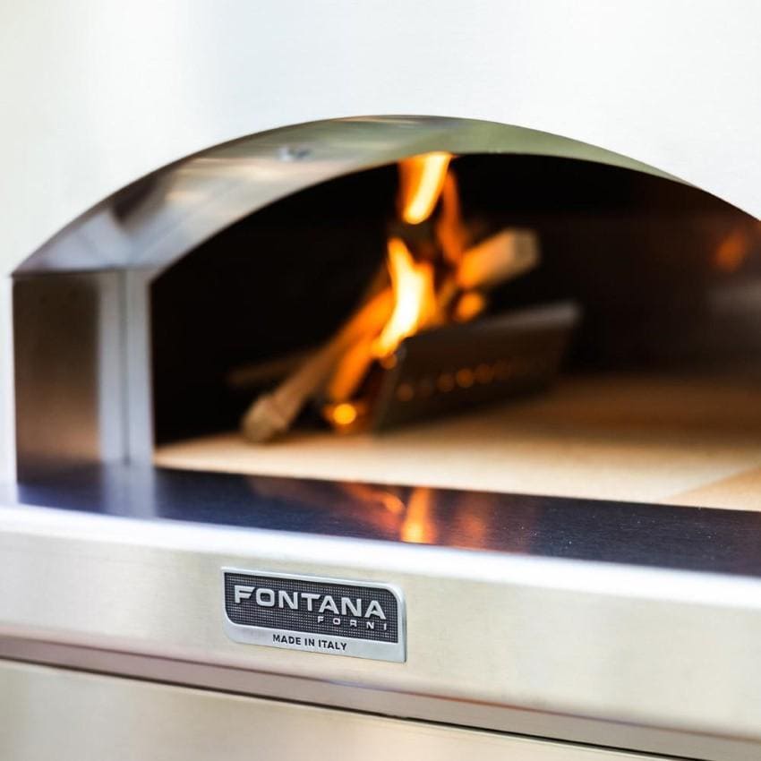 Fontana Forni Marinara Wood-Fired Pizza Oven - Red - FTMARIN-R : BBQGuys