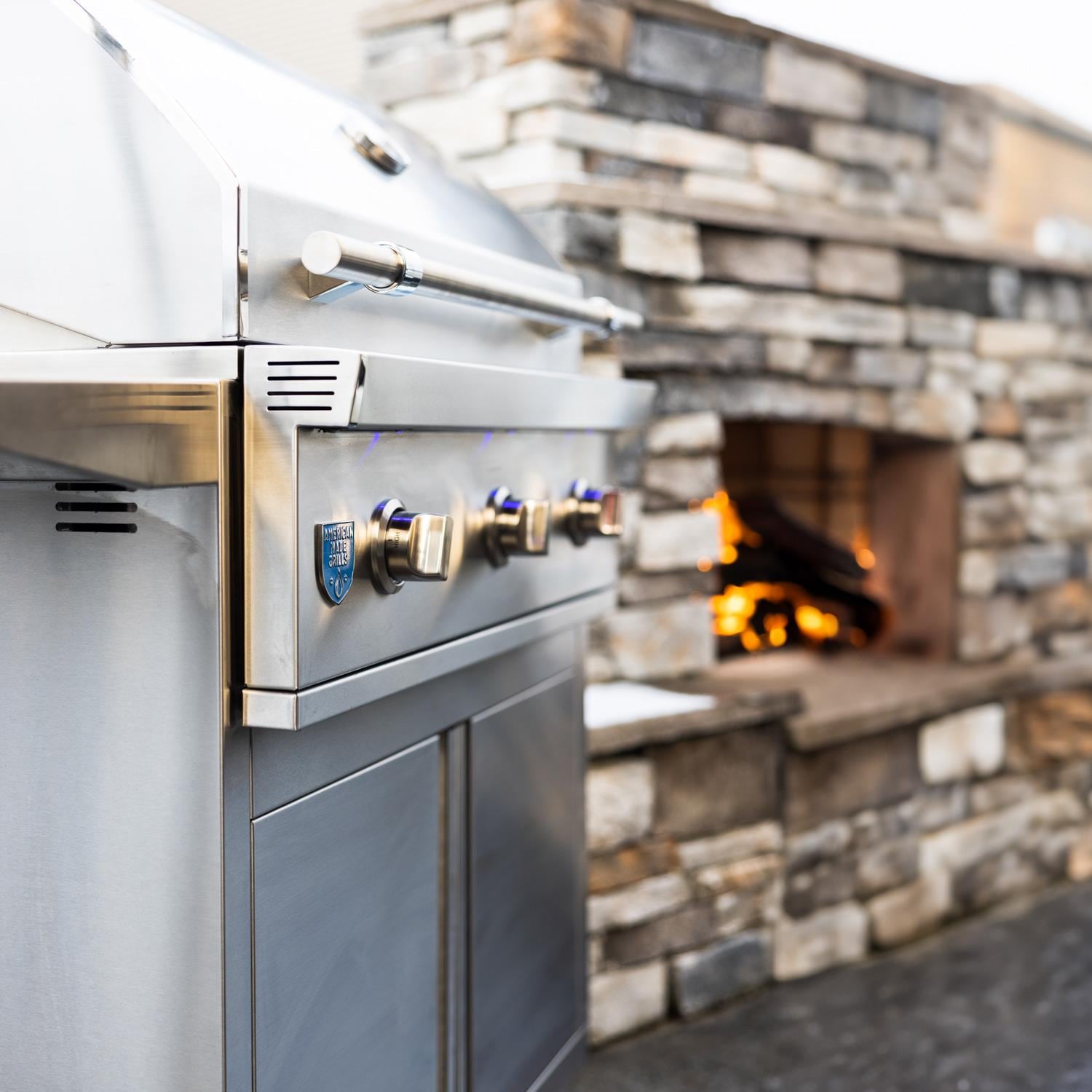 American Made Grills Atlas 36 Inch Grill Cart - CART-ATLAS36 : BBQGuys