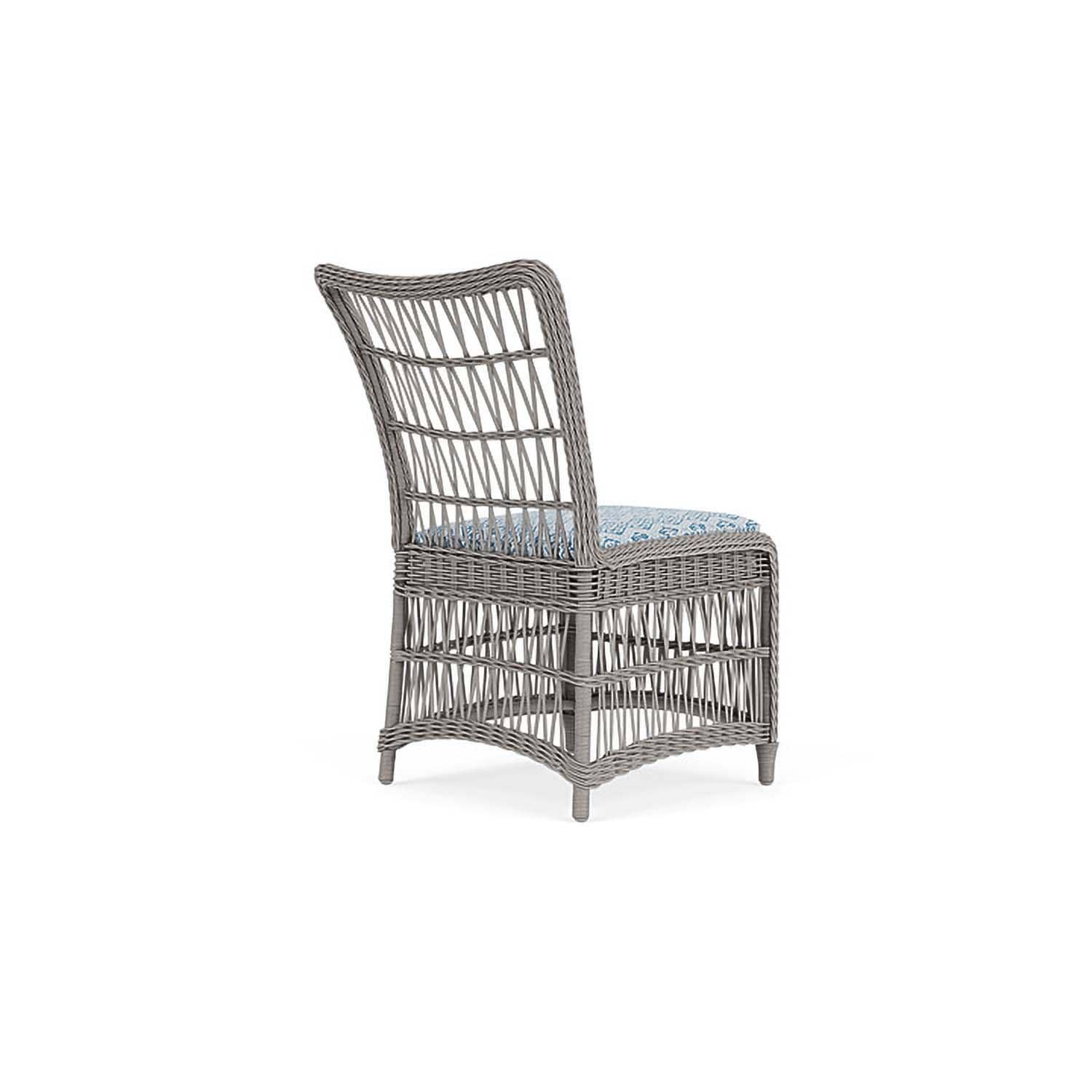 Mackinac Wicker Dining Chair in Putty/Aman Capri by Lloyd Flanders ...