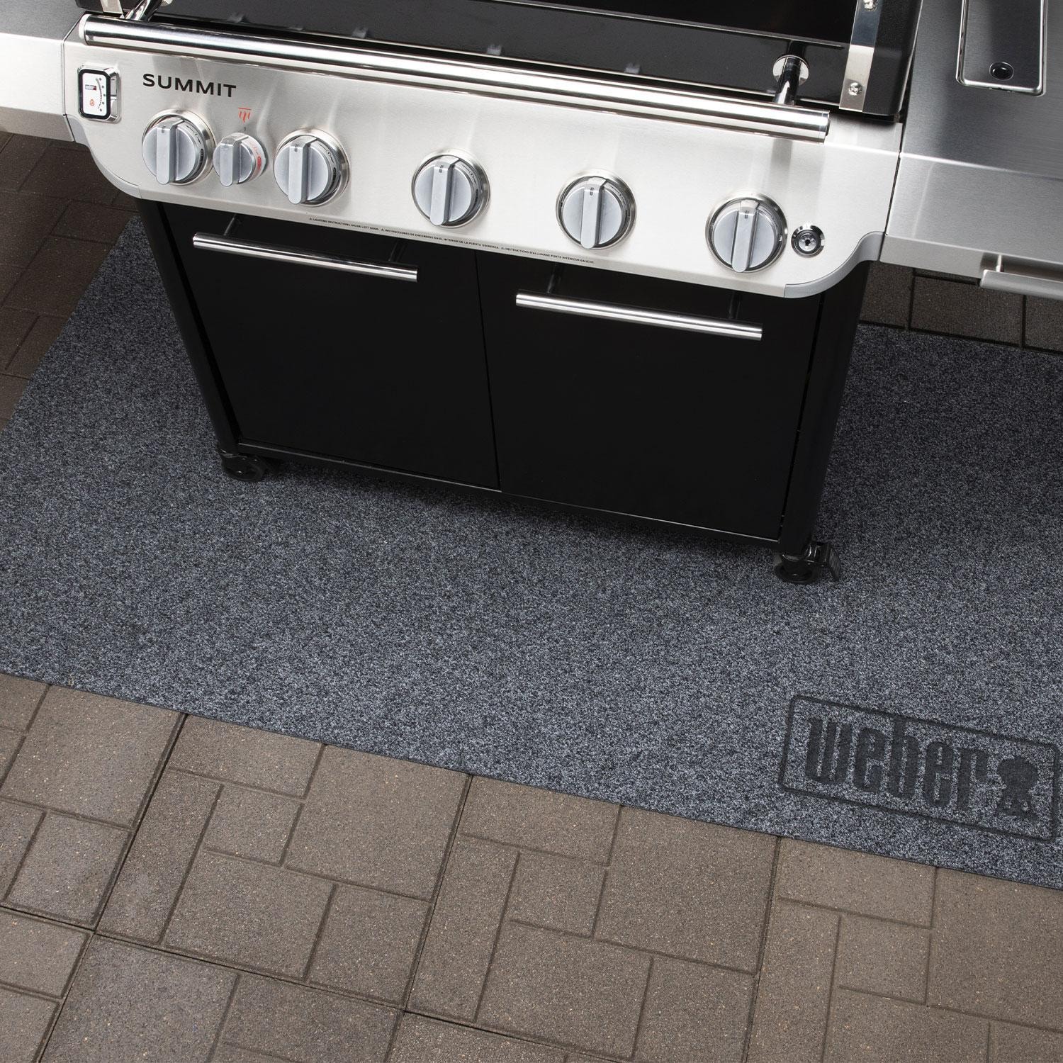 Weber 3400134 XL Floor Protection Grill Mat : BBQGuys