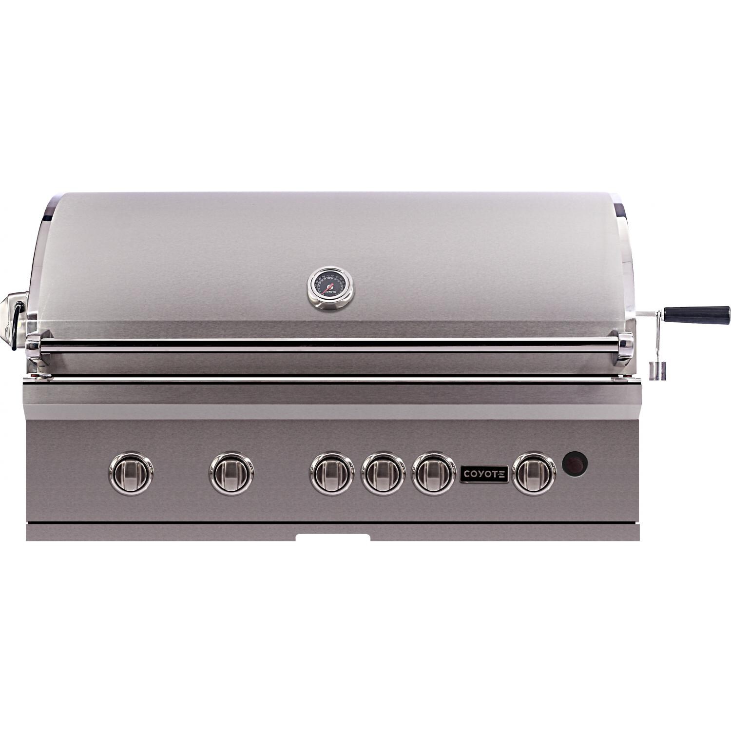 Coyote S-Series 42-Inch 5-Burner Built-In Propane Gas Grill With ...