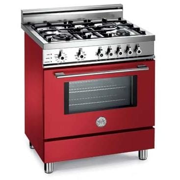 Bertazzoni Ranges 30 Inch Natural Gas 3.4 Cu. Ft. Dual Fuel Red Range ...