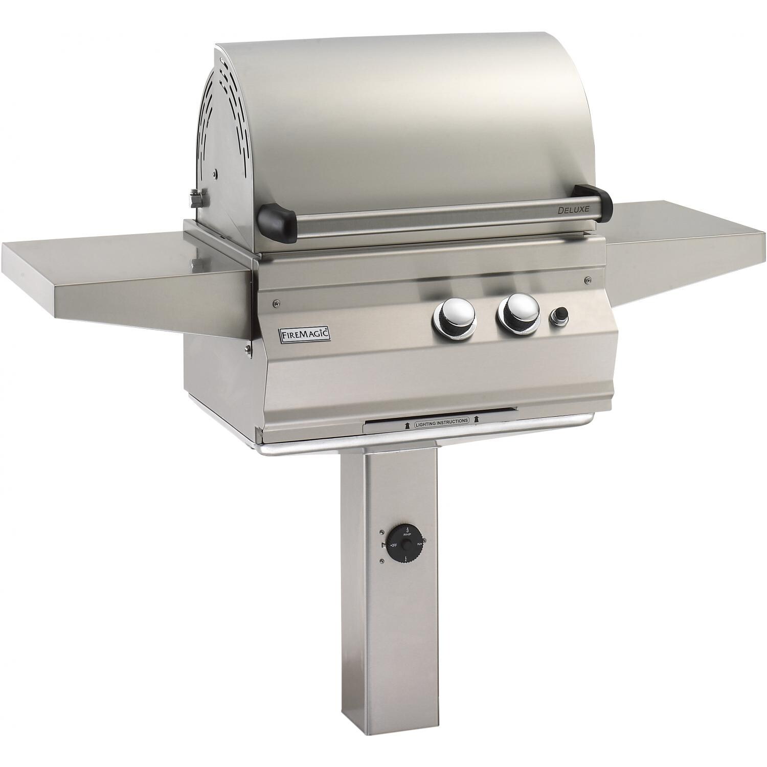 Fire Magic Legacy Deluxe Propane Gas Grill On In-Ground Post 21-S1S1P ...