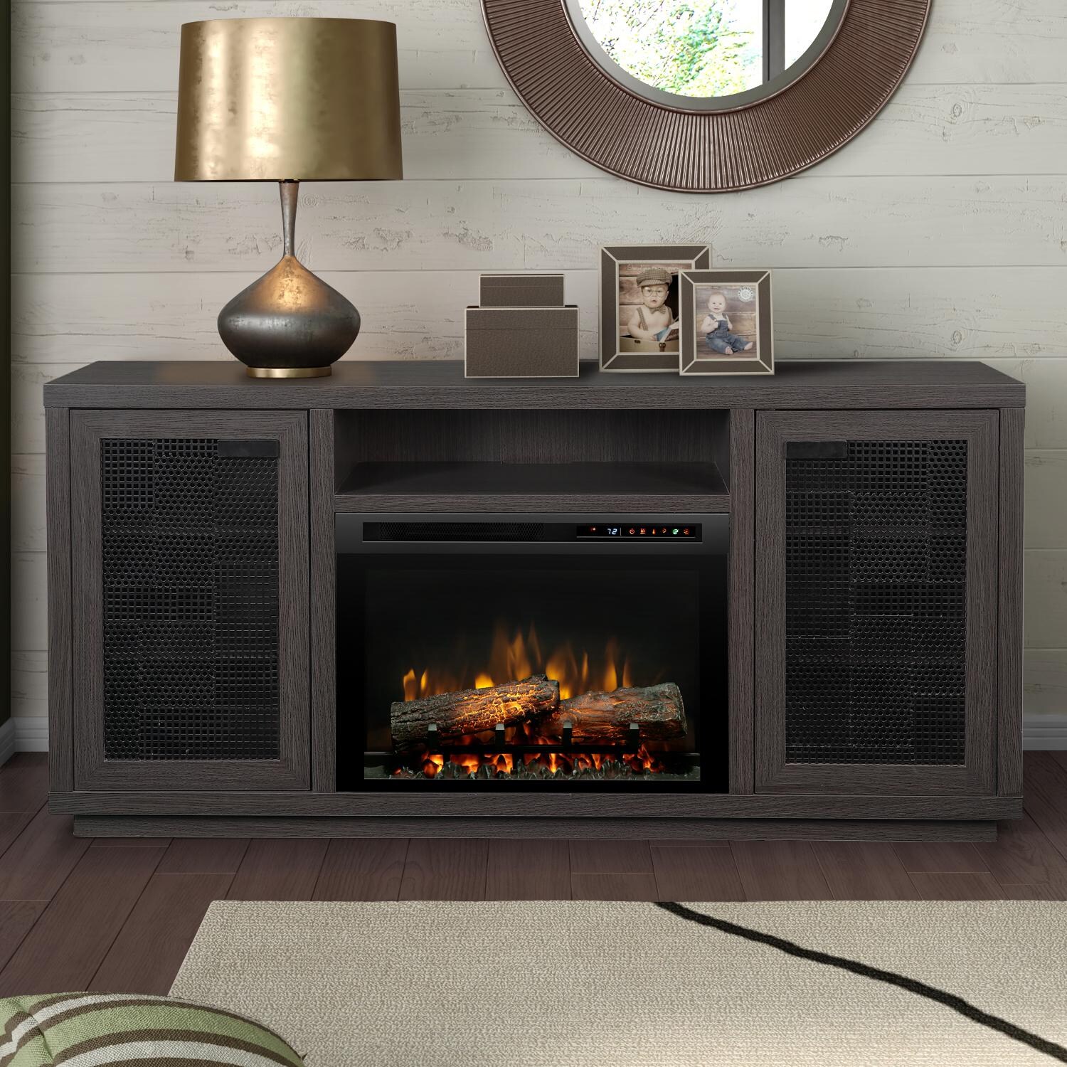 Dimplex Swayze 65-Inch Electric Fireplace Media Console - Inner-Glow ...