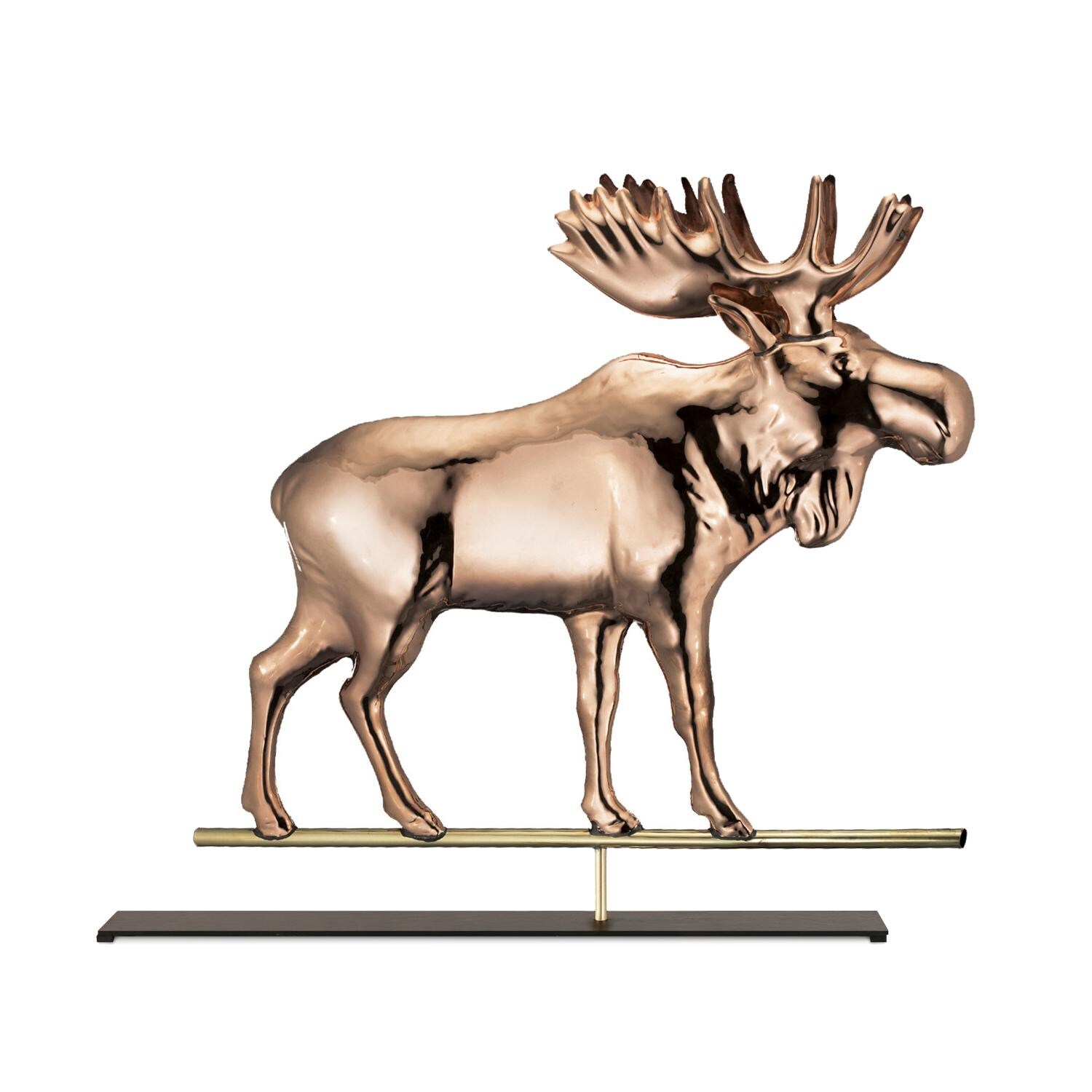 Moose Table Top Sculpture By Good Directions - Polished Copper : BBQGuys