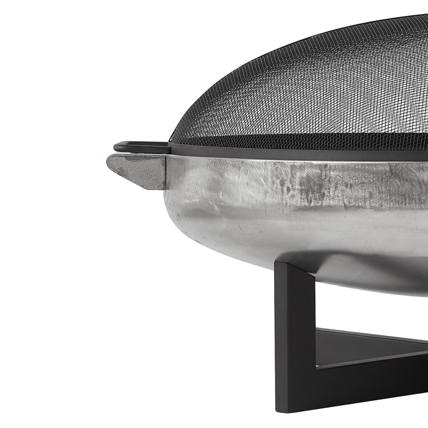 Classique 37 Inch Round Powder Coated Steel Wood Burning Fire Pit in ...