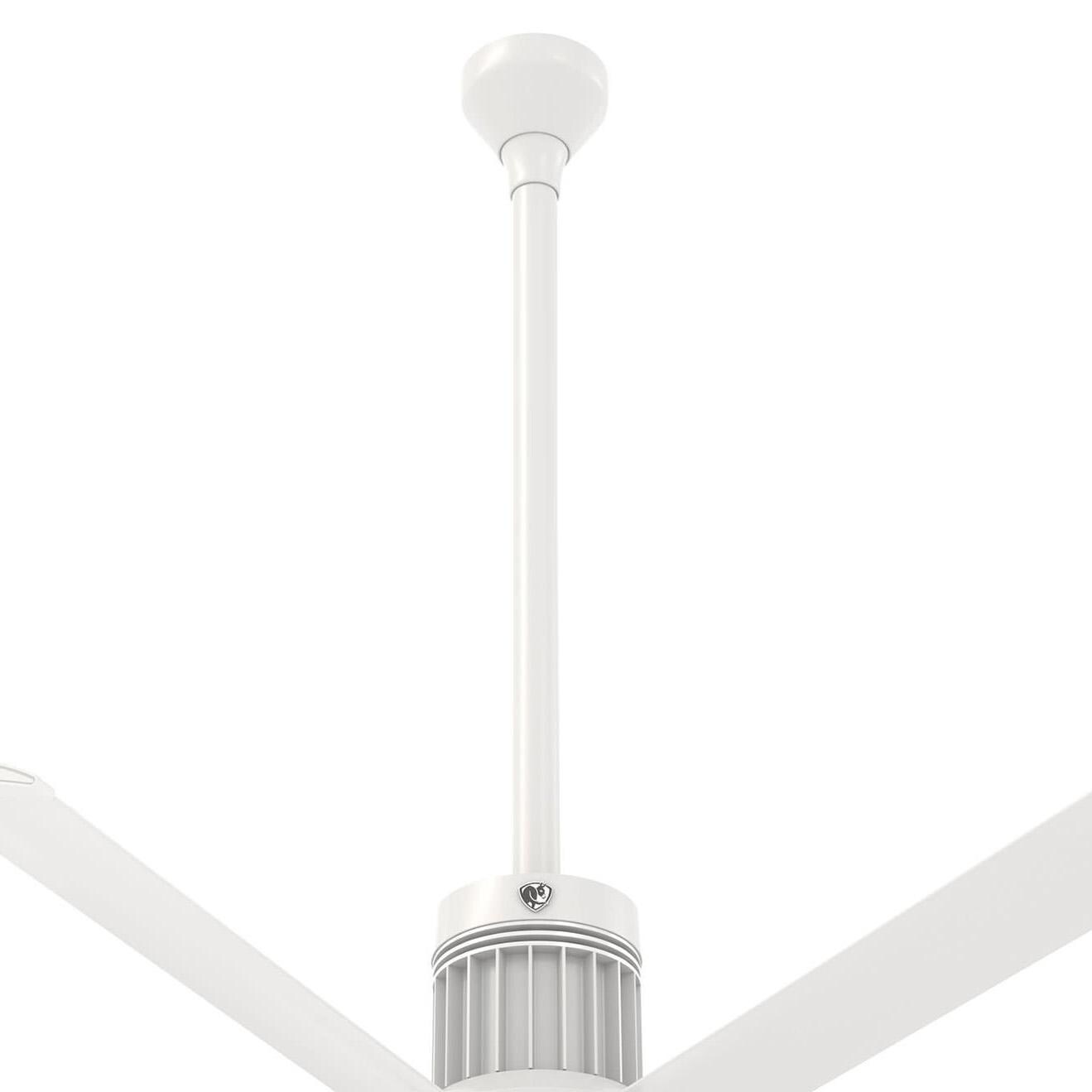 Big Ass Fans 36-Inch i6 Downtube Assembly in White (Flat/Sloped Ceiling ...