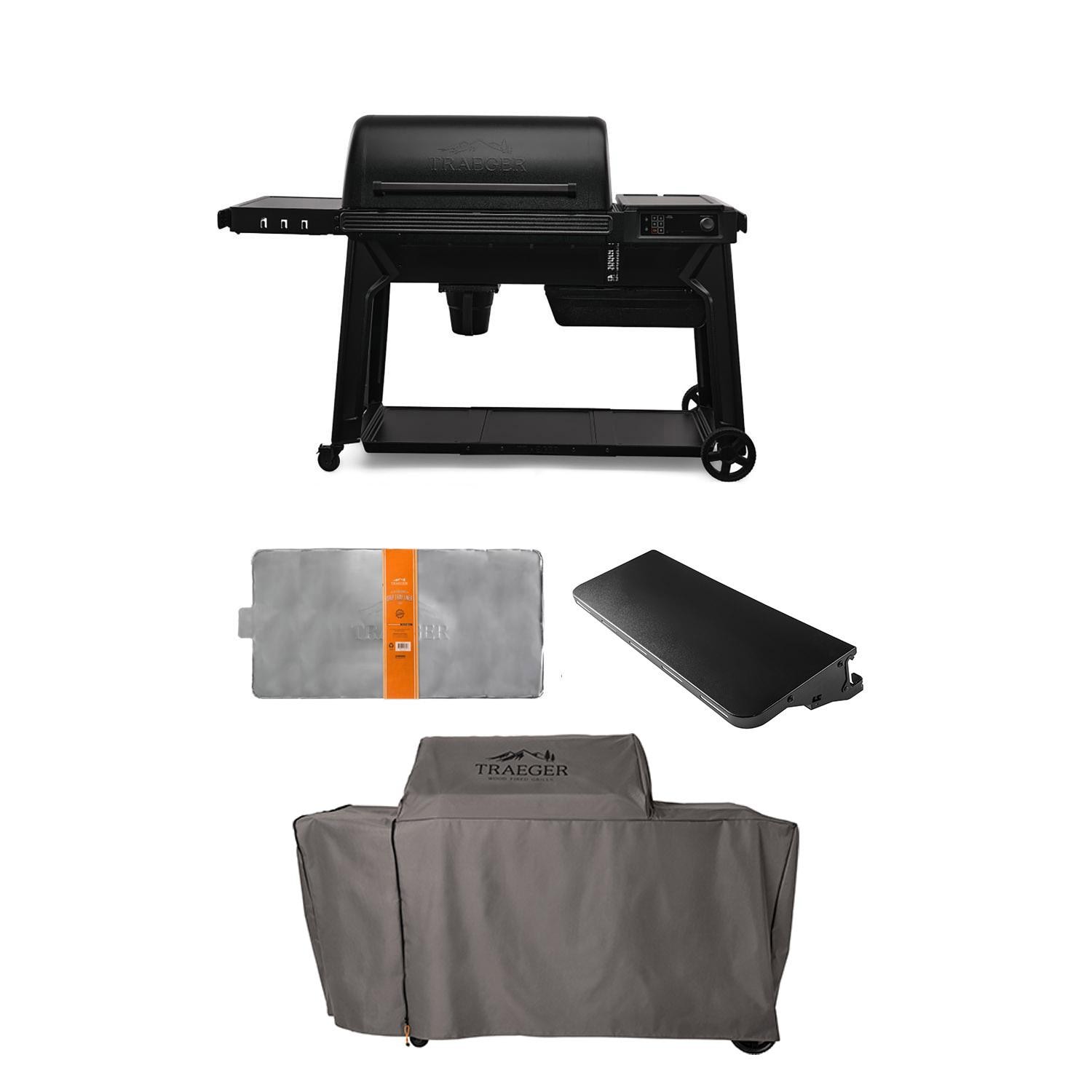 Traeger Woodridge Pro Wood Pellet Grill w/ P.A.L. Front Shelf, Grill ...