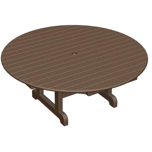 Poly-Wood Recycled Plastic Wood Conversational Table - 48 Inch Round ...