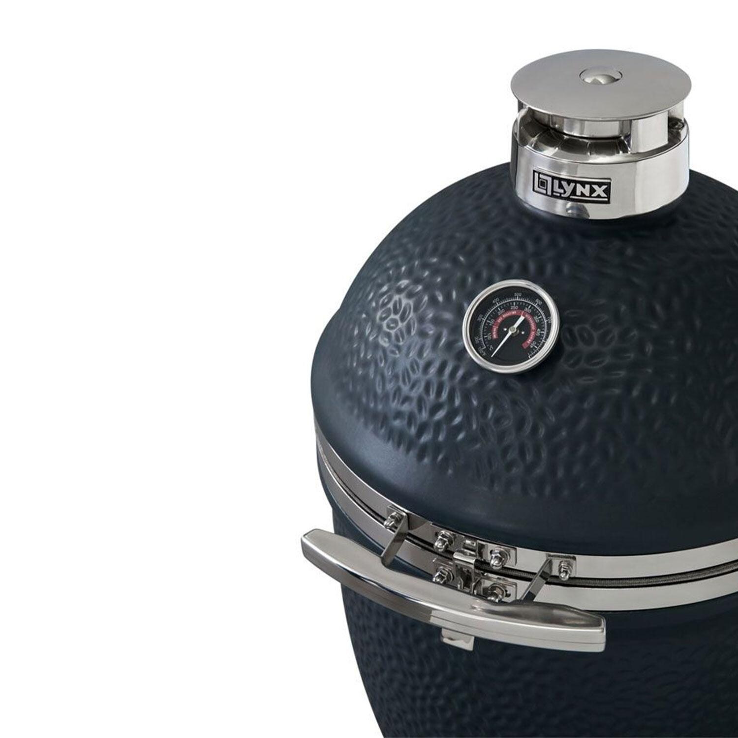 Lynx 18 Inch Built-In Ceramic Kamado Charcoal Grill - Matte Gray ...