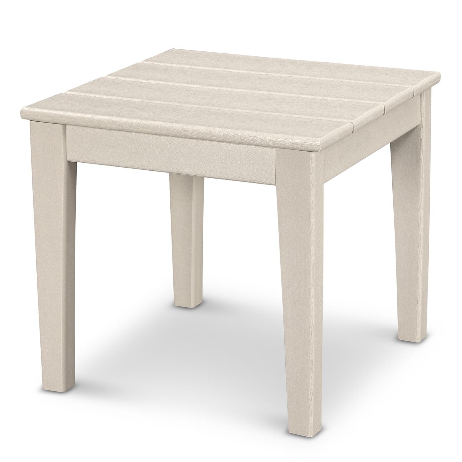 POLYWOOD Newport 18-Inch End Table - Sand : BBQGuys