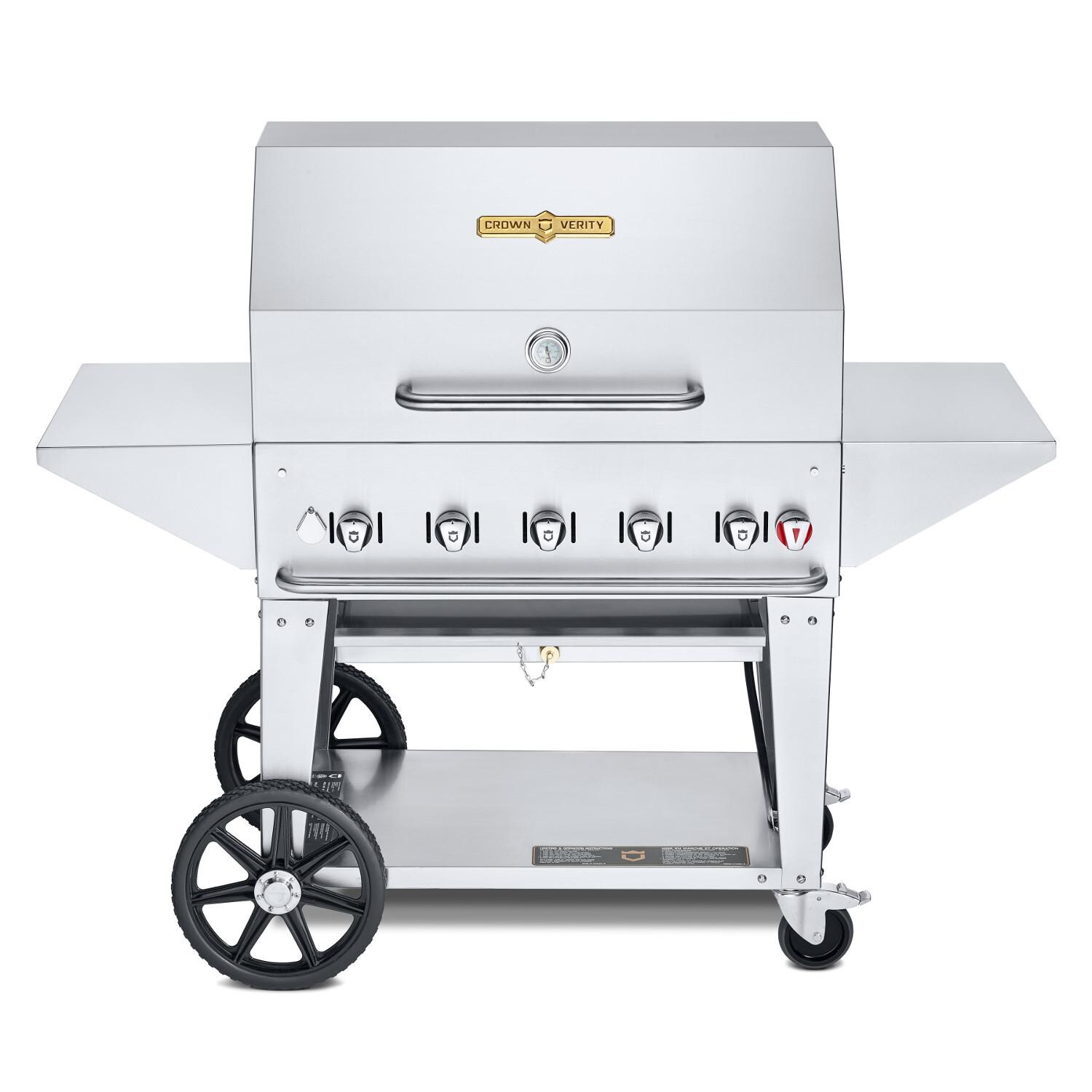 Crown Verity 36-Inch Mobile Propane Grill Pro Package - CV-MCB-36PRO ...