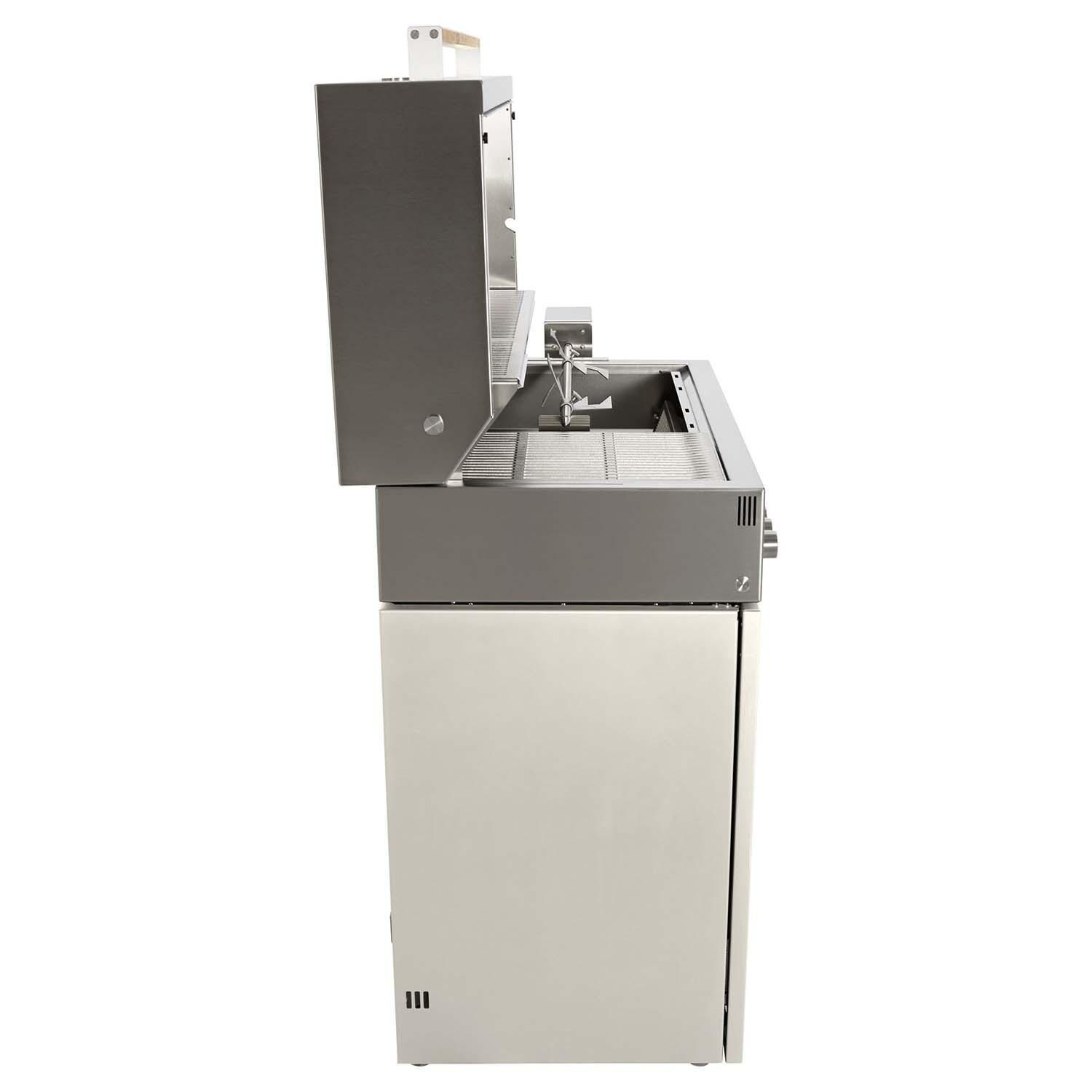 Flammkraft Model D Freestanding Grill W/Rotisserie & Model M Prep ...