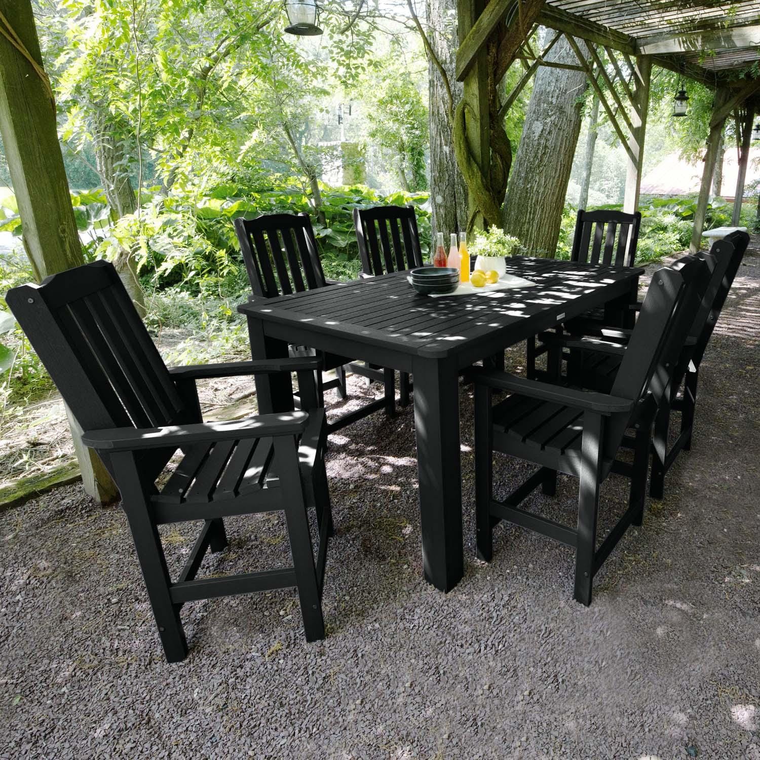 Hart Lane 7 Pc Recycled Plastic Rectangular Counter Height Dining Set ...