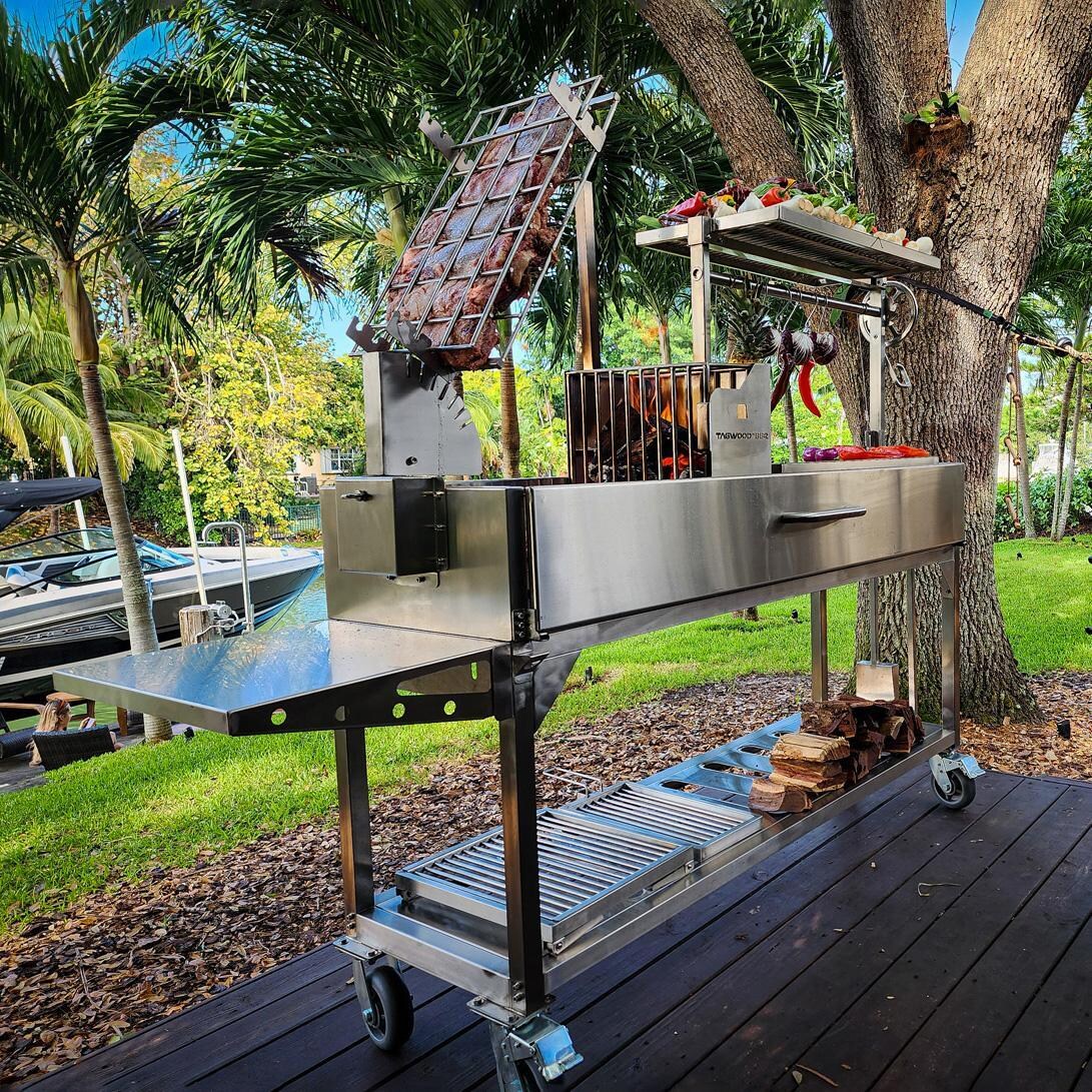 Tagwood BBQ Argentine Santa Maria Wood Fire & Charcoal Grill - BBQ06SS ...