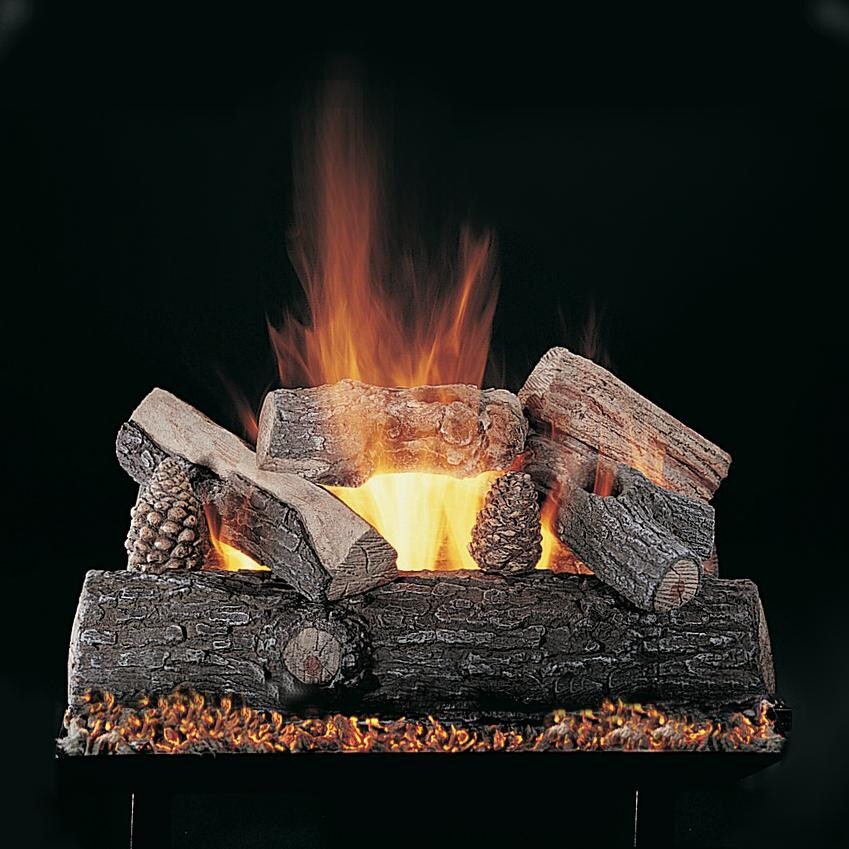 DUPLICATE-Rasmussen 18-Inch CrossFire Gas Log Set With Vented Natural ...
