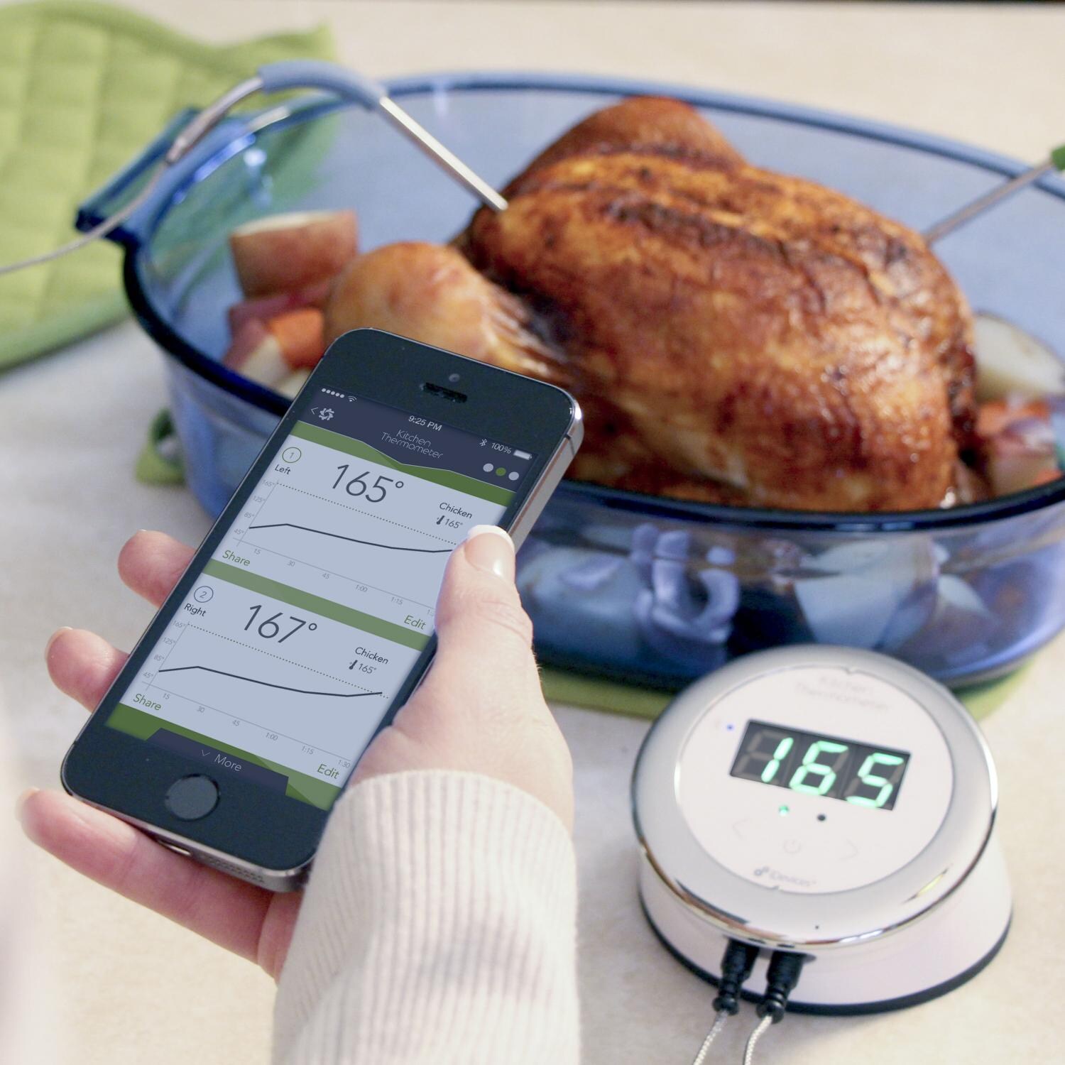 IDevices Smart Kitchen Bluetooth Thermometer With Dual Probes : BBQGuys