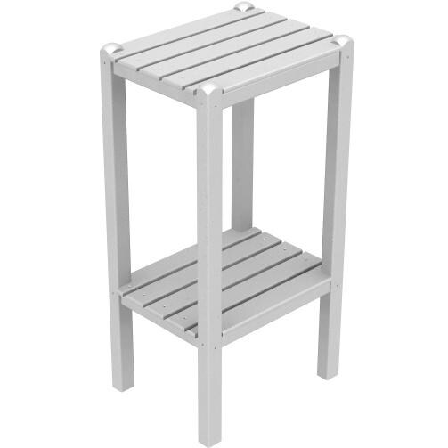 Poly-Wood Recycled Plastic Wood Two Shelf Bar End Table : BBQGuys