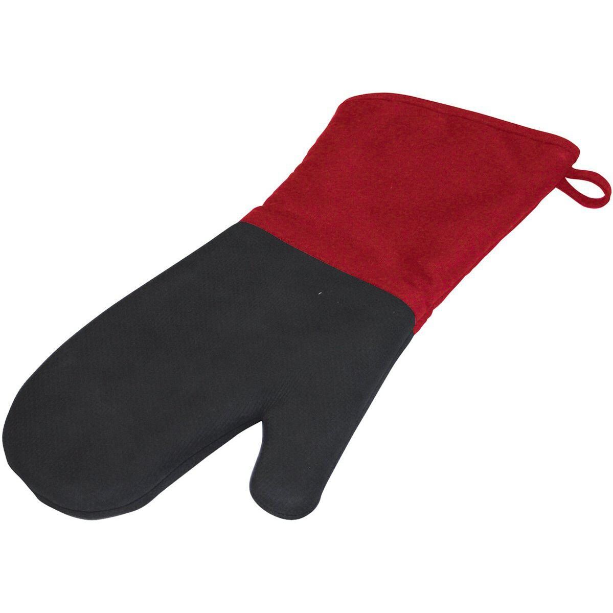 16-Inch Heavy Duty Grill Mitt With Neoprene Palm - Red : BBQGuys