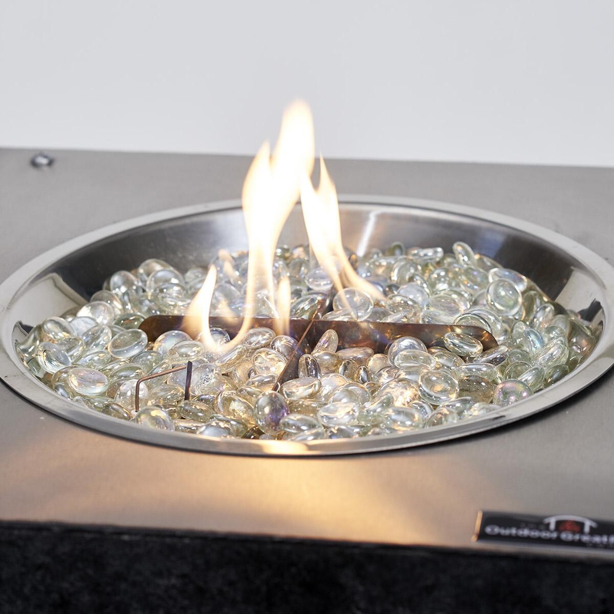 The Outdoor GreatRoom Company 12-Inch Round Propane Crystal Fire Burner ...