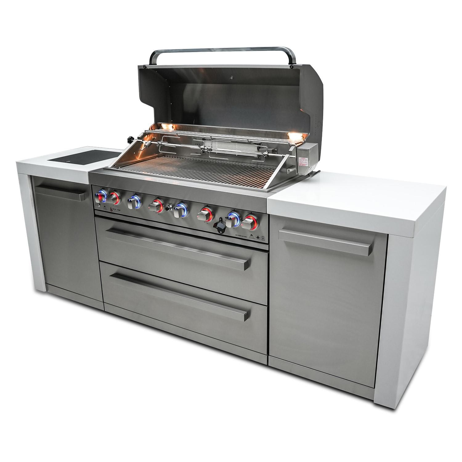 Mont Alpi 805 Deluxe Propane Grill Island - MAi805-D : BBQGuys
