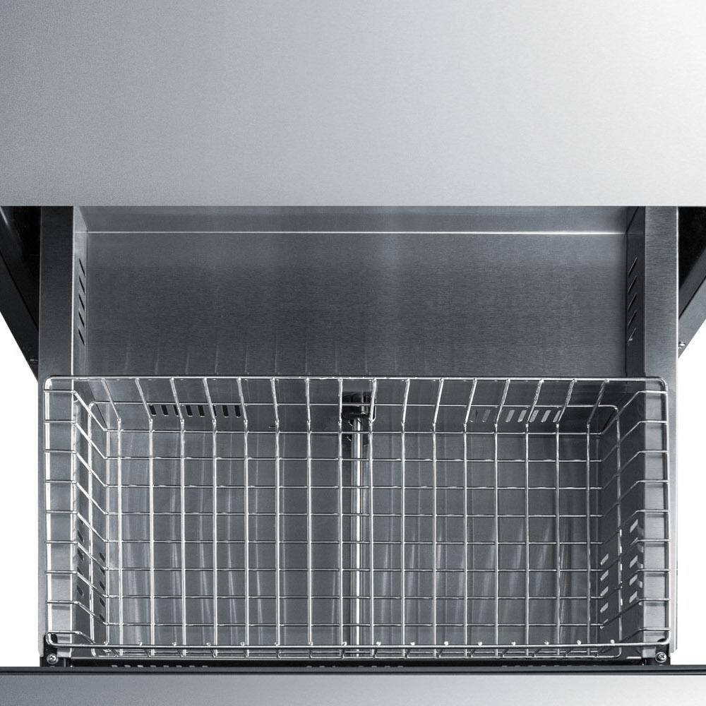 Summit 24-Inch 4.8 Cu. Ft. ADA Compliant Outdoor Double Drawer Compact ...