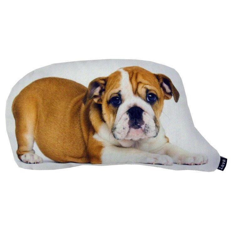 English Bulldog Dog Shaped Outdoor Throw Pillow By Lava Pillows - 10 X ...