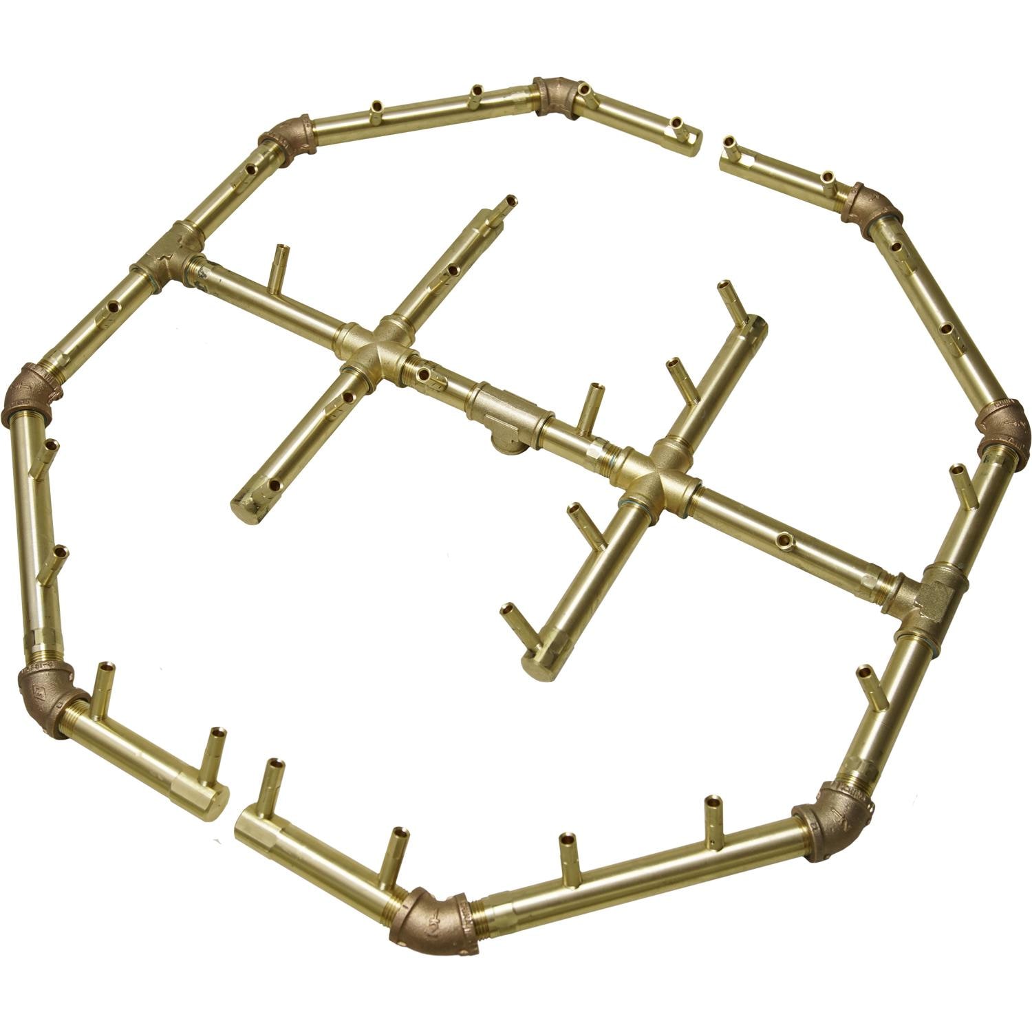 Warming Trends 36-Inch Round Propane Fire Pit Burner Kit W/ 24.5-Inch ...