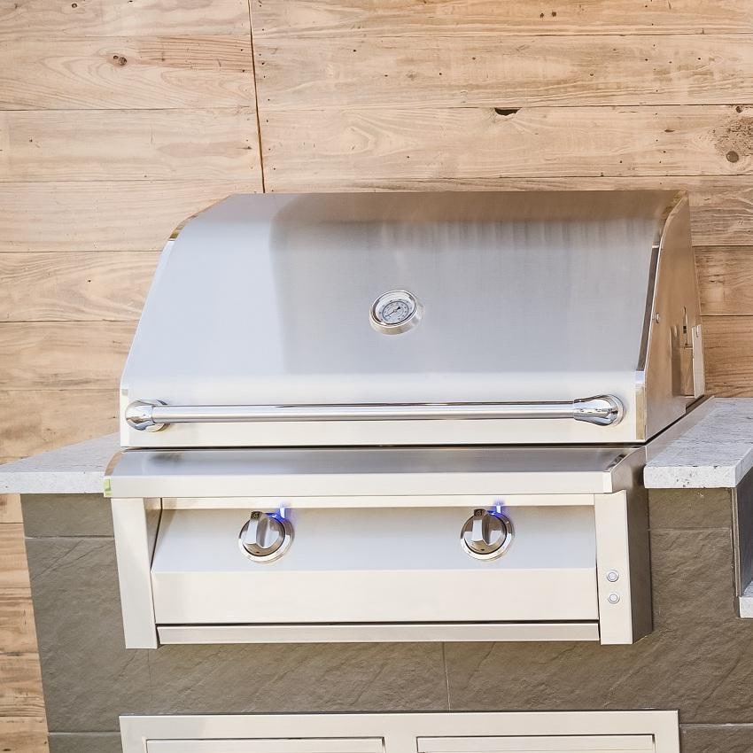 American Renaissance Grill by RCS 30-Inch 2-Burner Built-In Natural Gas ...