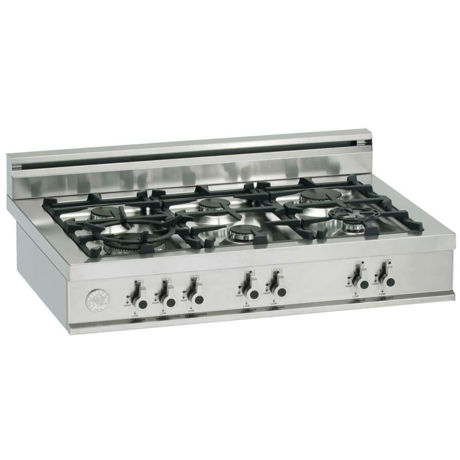 Bertazzoni Cooktops 36 Inch Natural Gas 4.0 Cu. Ft. Stainless Steel ...