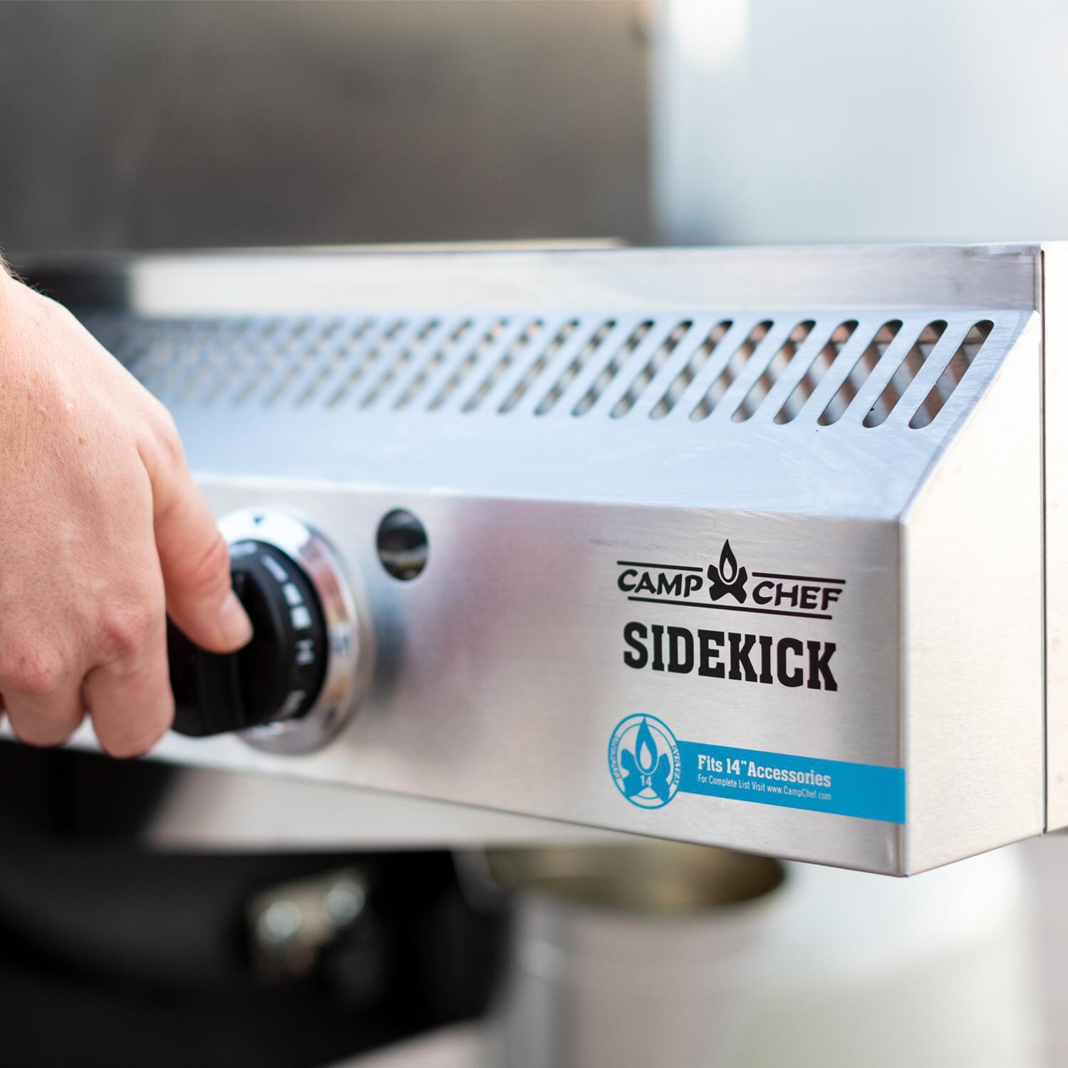 Camp Chef Sidekick Flat Top 14-Inch Propane Side Griddle - PG14 : BBQGuys