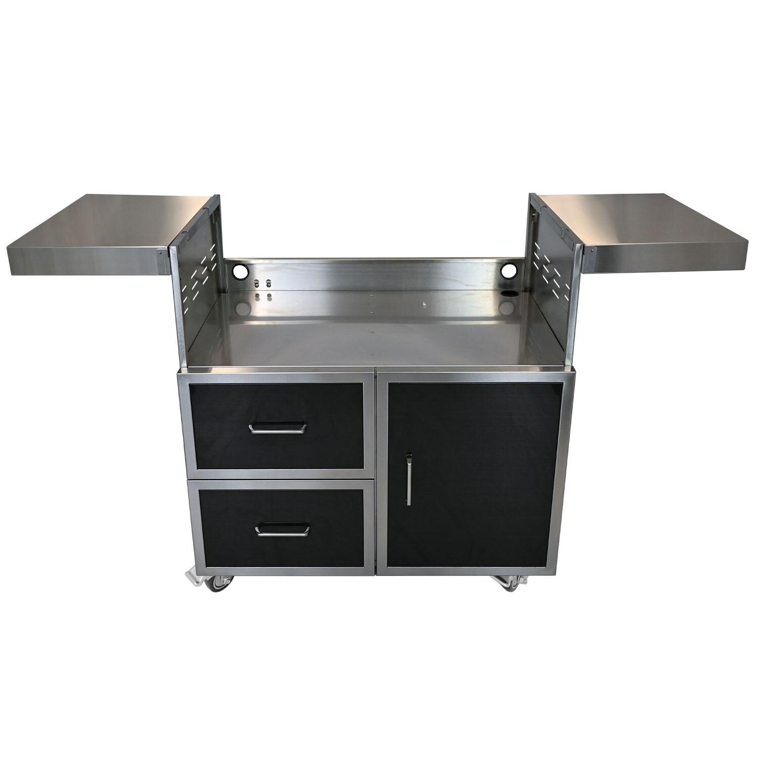 Wildfire Ranch PRO 36-Inch Black Stainless Steel Grill Cart - WF-CART36 ...