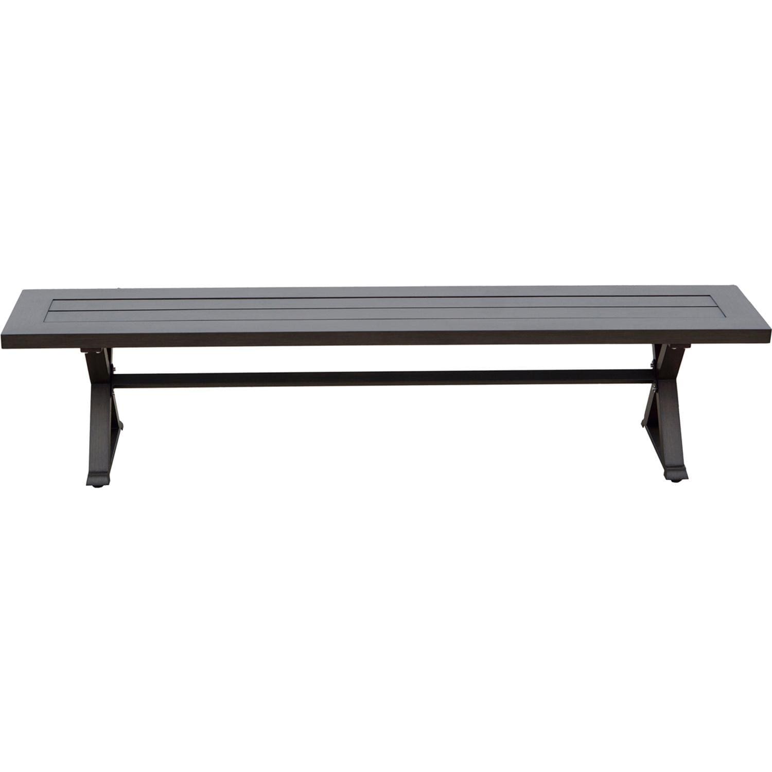 Brooklyn 79 Inch Aluminum Backless Bench in Multi Brown/Sesame by ...