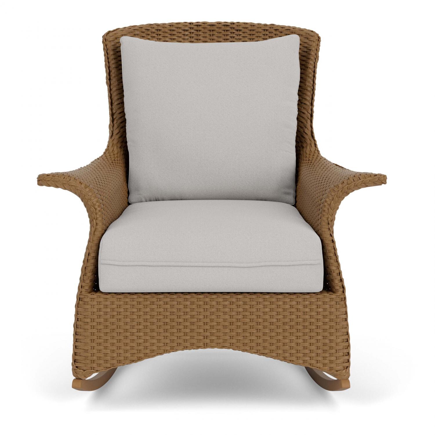 Lloyd Flanders Mandalay Lounge Rocker in Hickory Finish with Tundra ...