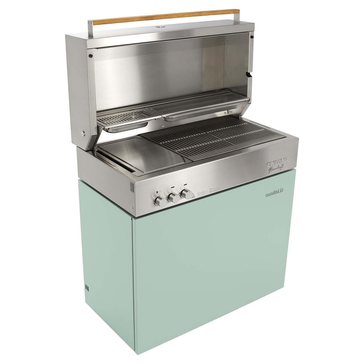 Flammkraft Model D Propane Gas Grill W/Rotisserie - Pool - 1029544 ...