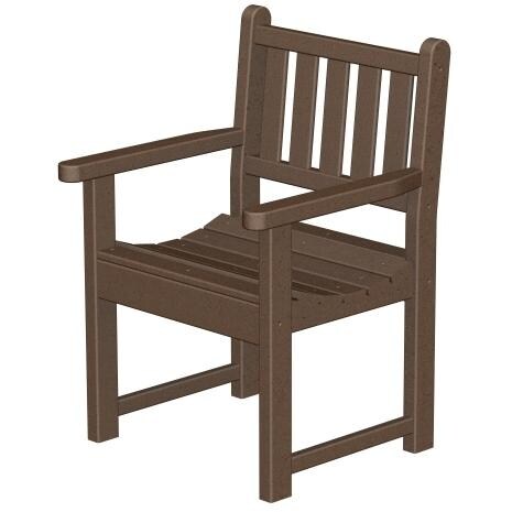 Poly-Wood Recycled Plastic Wood Traditional Lounge Garden Chair : BBQGuys