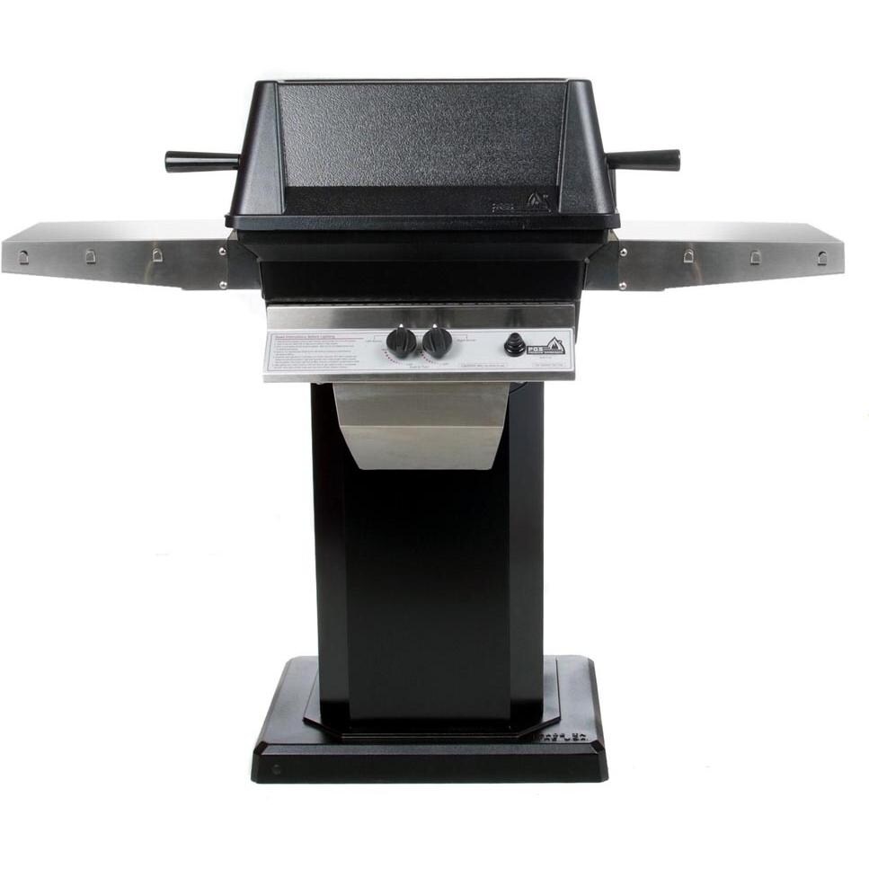 PGS A40 Cast Aluminum Propane Gas Grill On Black Patio Base : BBQGuys