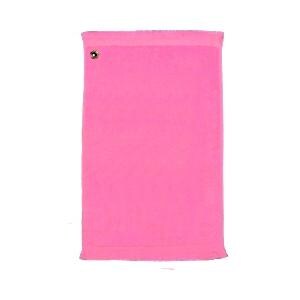 Terry Town Premium Fringed Velour Grommeted Golf Towel - Light Pink ...