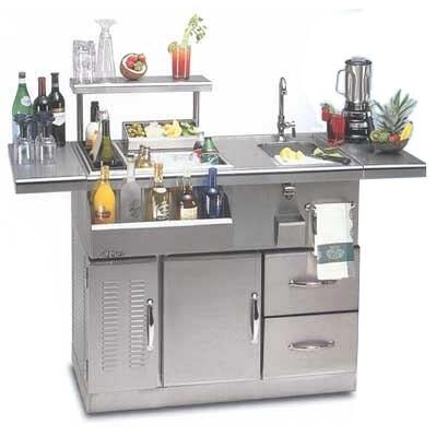 Alfresco 42 Inch Bartender on Refrigerated Cart : BBQGuys