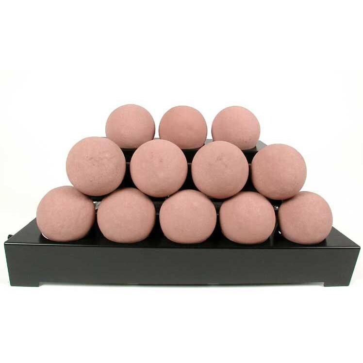 Rasmussen 24-Inch Adobe Red ALTERNA See-Thru FireBall Set With Vent ...