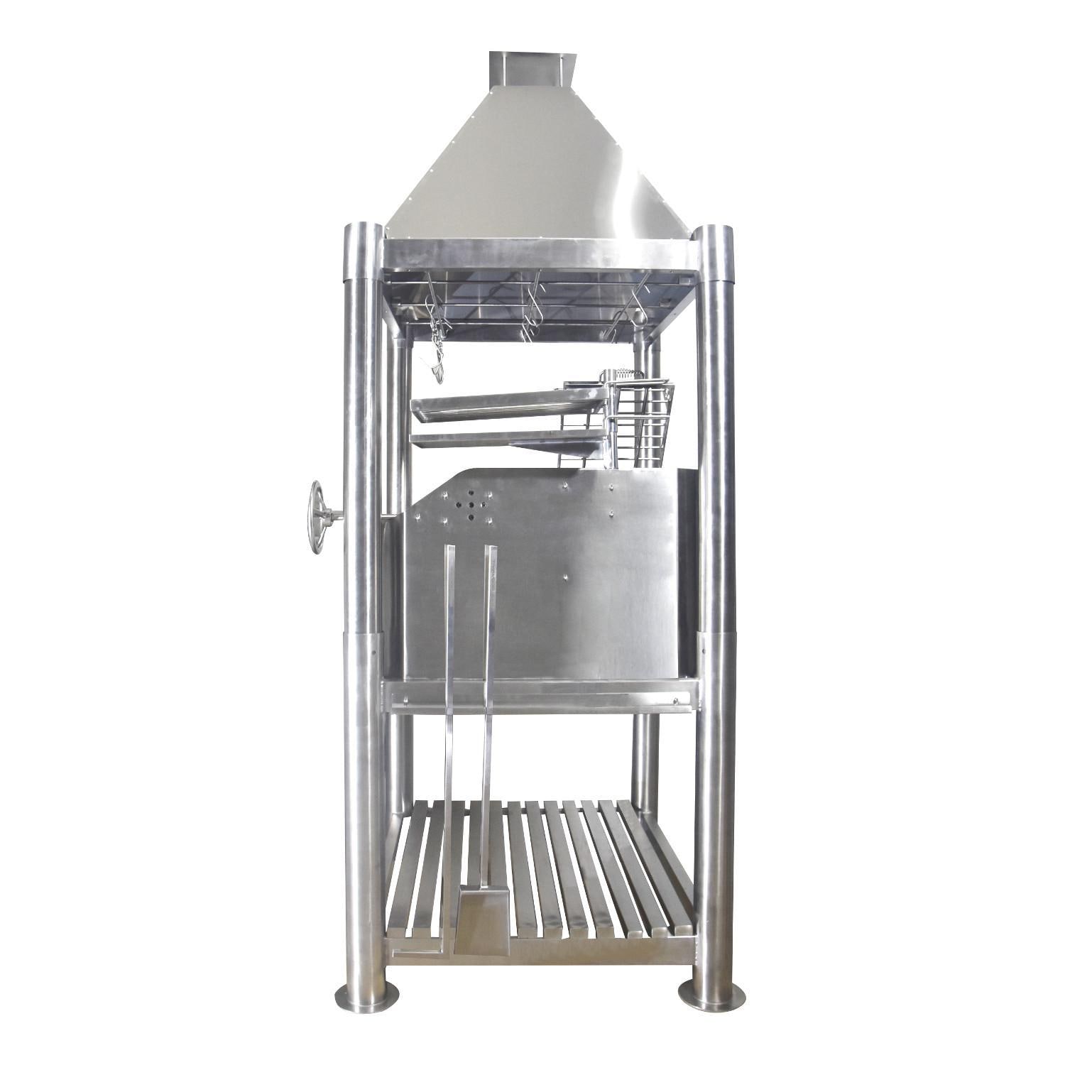 Tagwood BBQ Silver Bullet Argentine Wood Fire & Charcoal Grill - All ...