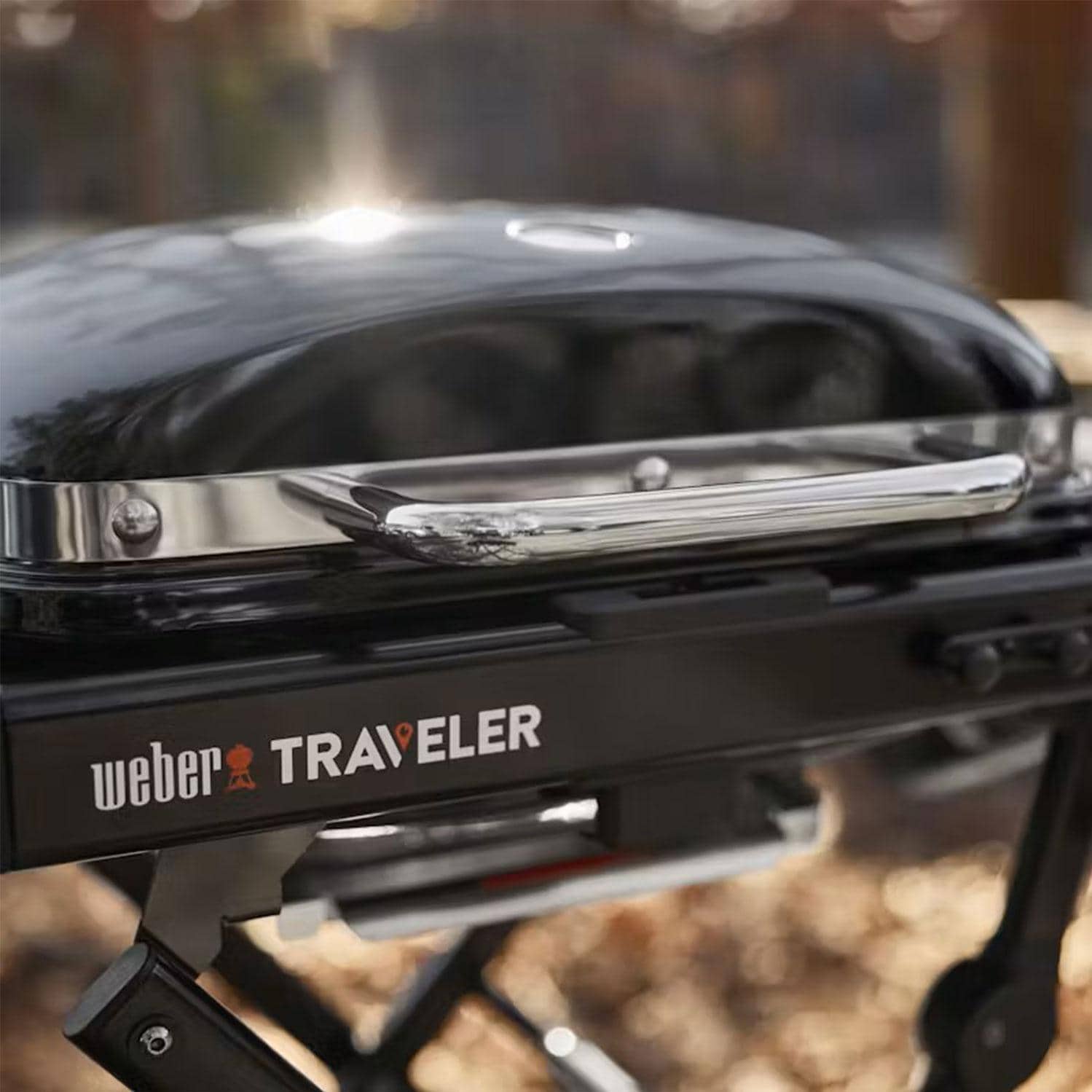 Weber Traveler Compact Cast Iron Portable Propane Gas Grill - 1500460 ...