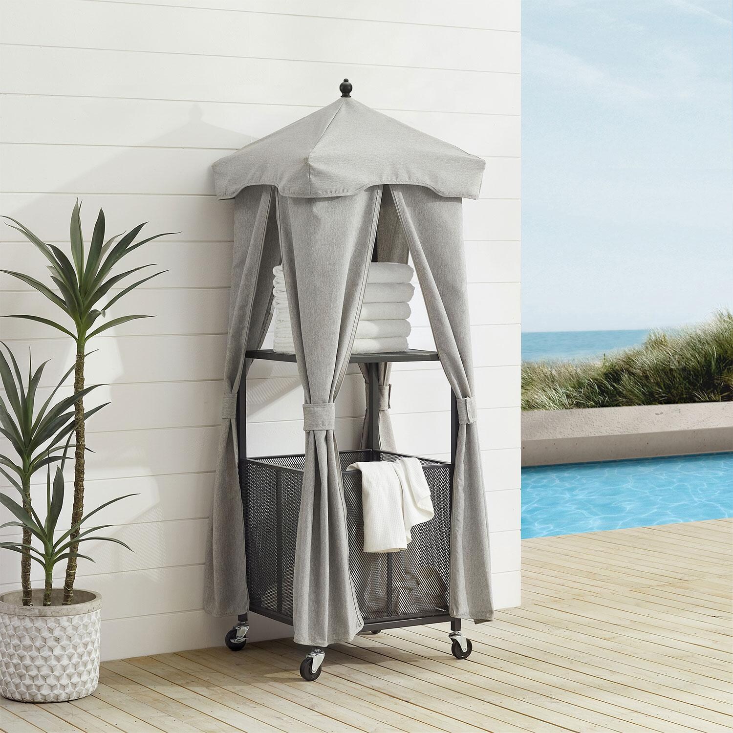 Timeless Bay Outdoor Storage Towel Valet by Ultimate Patio : BBQGuys