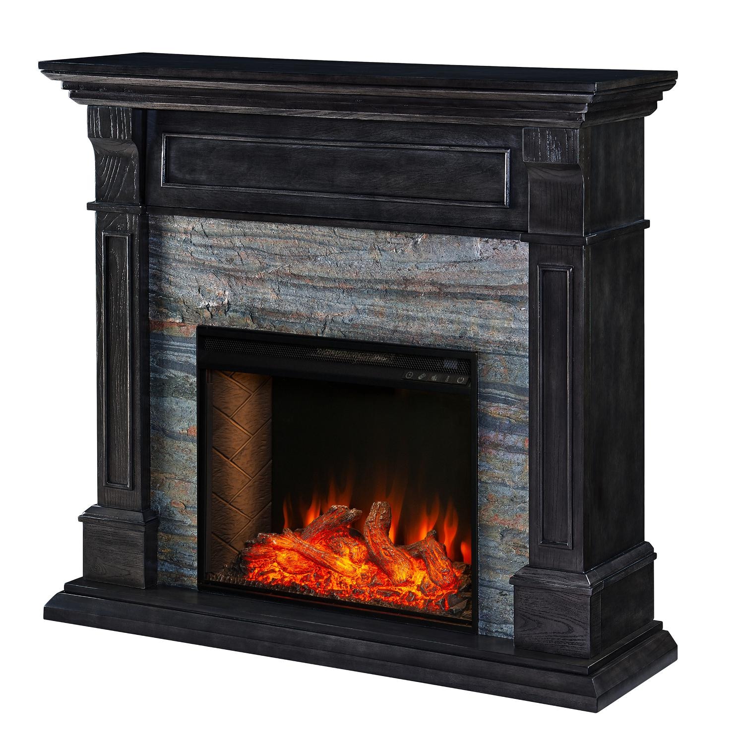 Southern Enterprises Jayben 48-Inch Electric Fireplace Mantel Package W ...