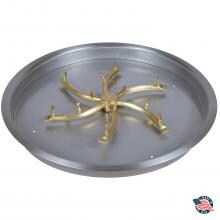 The Outdoor Plus Bullet Burner Flat Pan Kit - 36-inch Square Flat ...